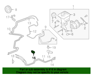 1997-2013 Porsche Pipe Holder 996-347-543-00 | Gaudin Porsche Parts