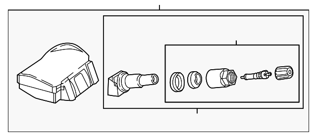 Genuine OEM Tire Pressure Monitoring System (TPMS) Sensor Part ...