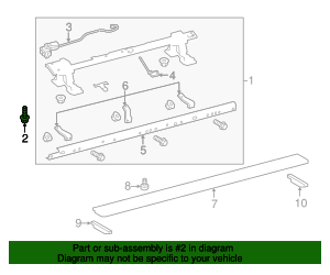 2012-2024 Toyota 4Runner Step Assembly Bolt 91671-K0835 | Toyota Parts ...