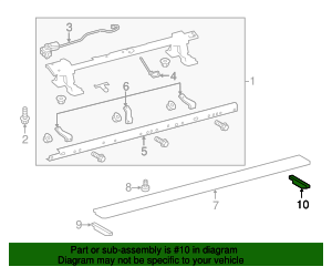 2012-2024 Toyota 4Runner Step Board End Cap 51774-35100 | Toyota Parts ...