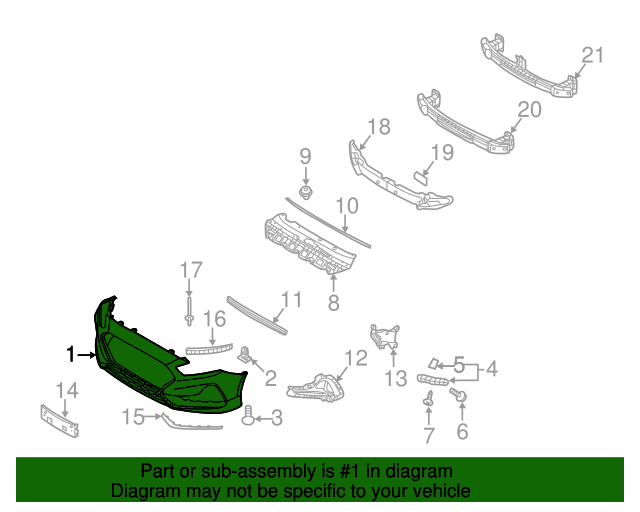 2018-2019 Hyundai Sonata Bumper Cover 86511-C2AA0 | OEM Parts Online