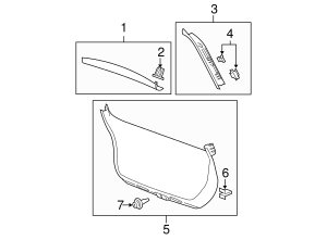 2007 Chevrolet Malibu Panel Asm L/Gate Tr Fin *E 15144983 | TascaParts.com