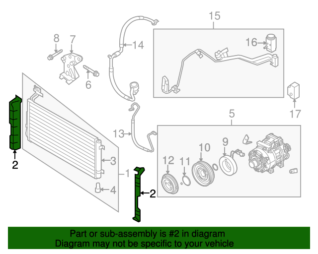 29135-1D100 - Condenser Guard 2007-2010 Kia Rondo | Kia.Parts Store