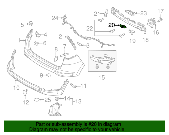 86636-D9010 - Impact Bar Lower Bracket 2017-2019 Kia Sportage | Kia ...
