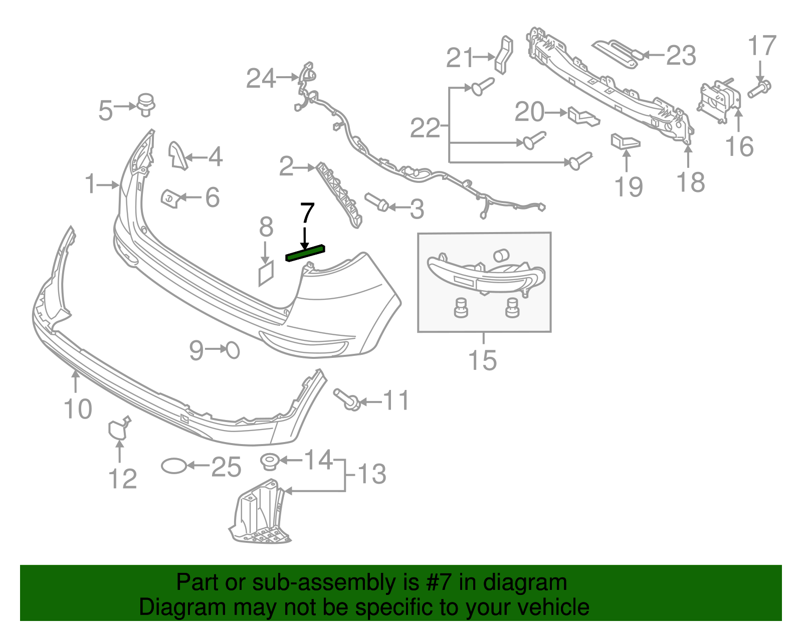 86618-D9000 - Side Retainer Pad 2017-2019 Kia Sportage | Kia.Parts