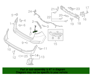 86618-D9000 - Side Retainer Pad 2017-2019 Kia Sportage | Kia.Parts Store