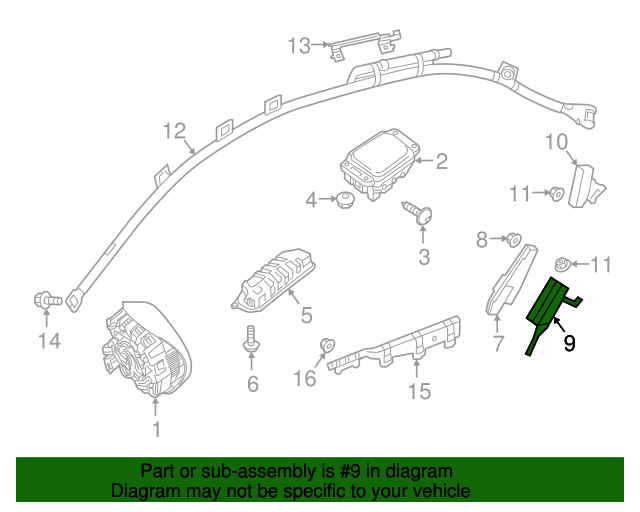 238-860-01-00 - Side Impact Inflator Module 2018-2020 Mercedes-Benz ...
