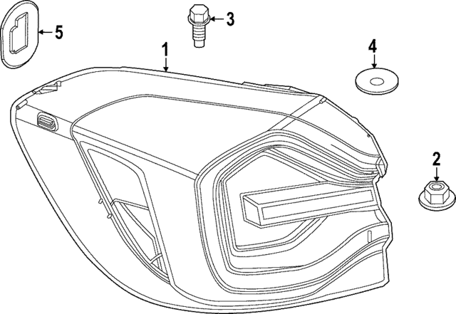 Genuine BMW 63-23-9-463-049 | Tail Light, Side Panel, LED - Left | FREE ...
