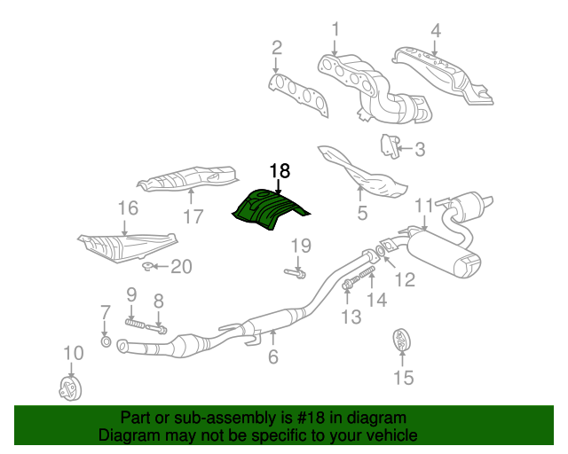 58327-20140 - Heat Shield - 2000-2005 Toyota Celica | OEM Genuine ...