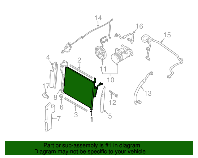 92100-9GF0A - Condenser Assembly - 2004-2015 Nissan | World OEM Parts ...