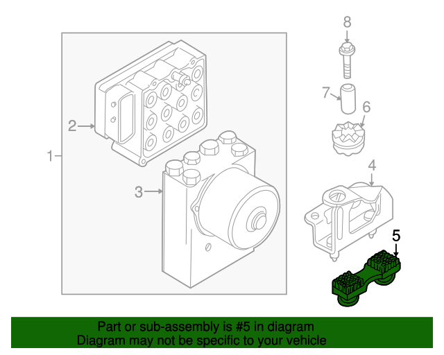 Genuine BMW 34-51-1-164-650 | Mount Bracket Lower Insulator | FREE ...