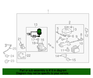 47950-60020 - Accumulator For 2005-2019 Lexus | Lexus OE Parts