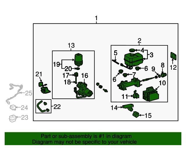 47050-60580 - Actuator Assembly 2014 Lexus GX460 | Longo Lexus Parts
