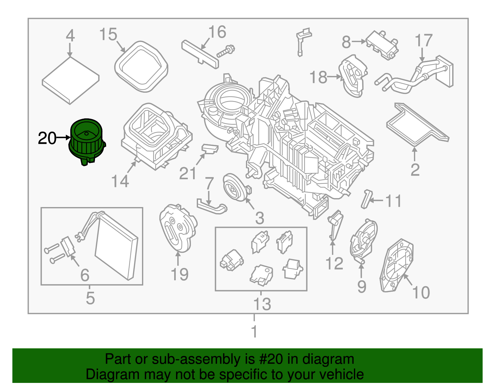 27226-EA010 - Blower Motor - 2005-2021 Nissan | Nissan OEM Parts Direct