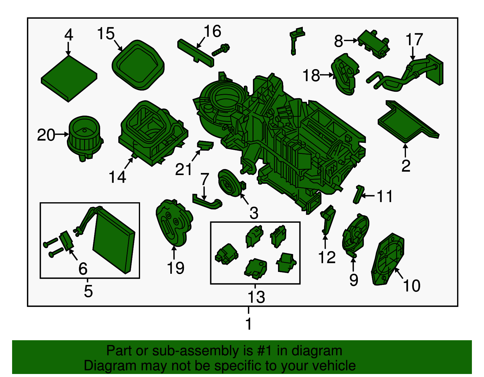 2014-2019 Nissan Frontier AC & Heater Assembly 27210-9BA2C | Nissan RVA