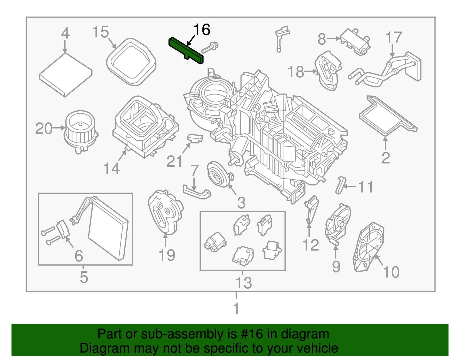 2005-2021 Nissan Cabin Filter Access Cover 27122-EA000 | Parts for Nissans