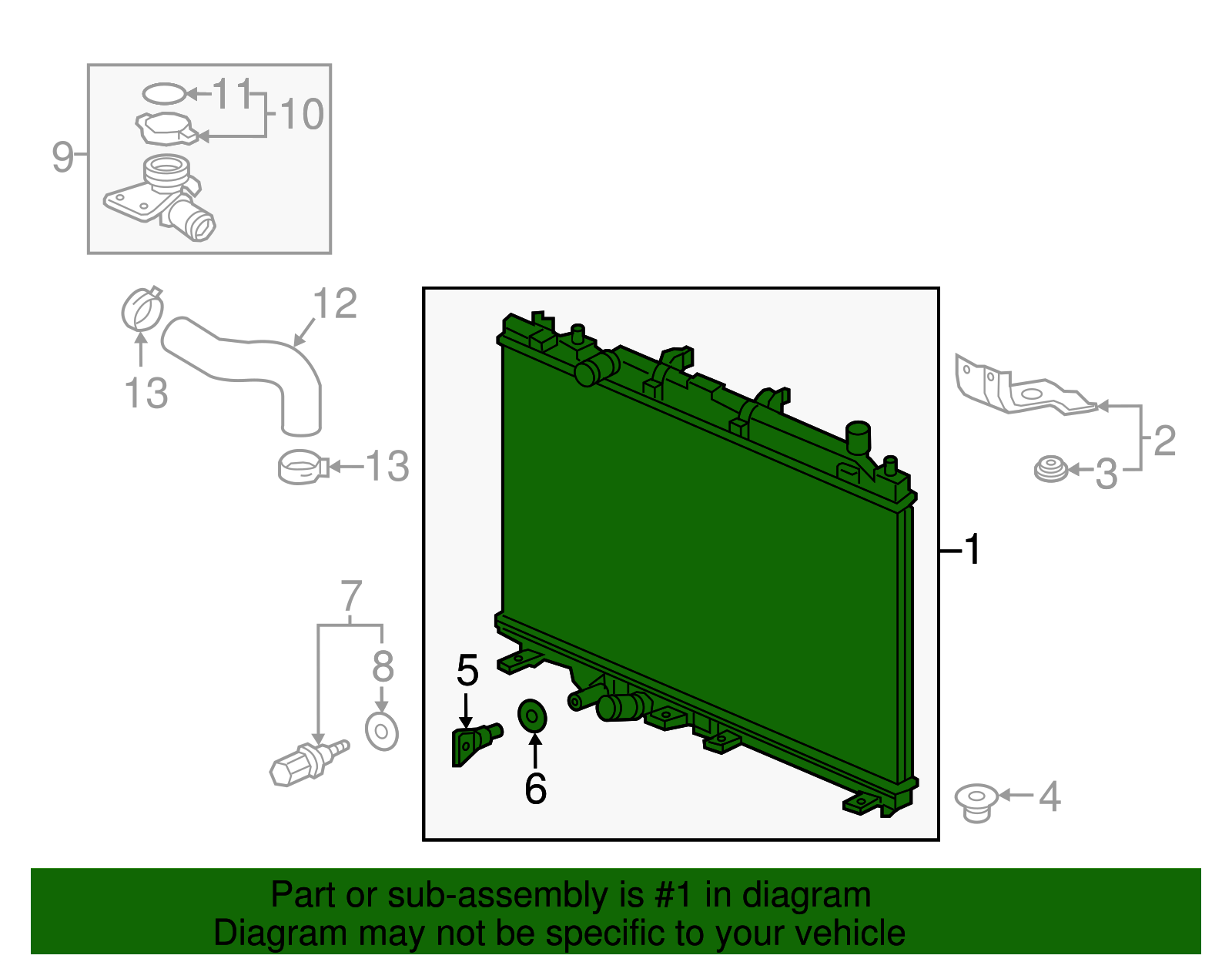 19010-51B-H51 - Radiator Assembly 2016-2022 Honda HR-V | Honda Parts Online