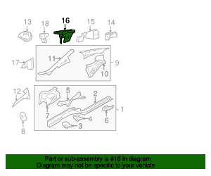 2005-2016 Volkswagen Filler Plate 1K0-805-088-A | VW Direct Parts