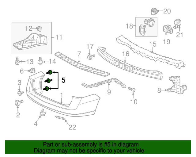 2008-2021 Honda Screw, Tapping (5X20) 90103-TA0-000 | Honda Parts Online