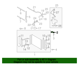 2009-2013 Toyota Radiator Assembly Upper Bracket 16533-0T020 | OEM ...