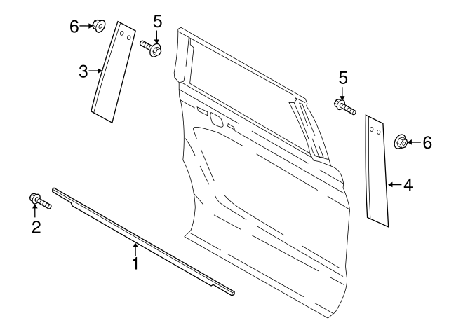 2018-2021 Ford Applique Nut w719007s300 | TascaParts.com