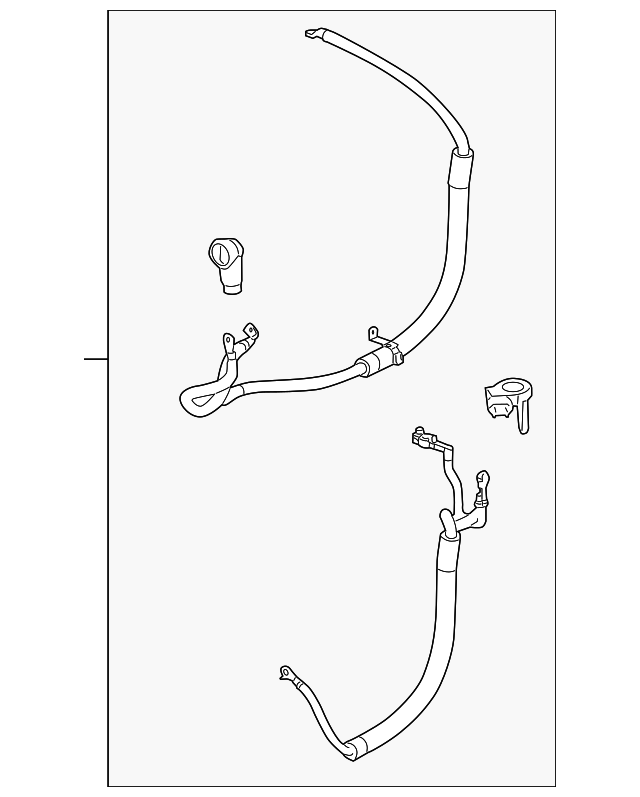 22864857 - Battery Positive and Negative Cable 2012-2016 Cadillac SRX ...