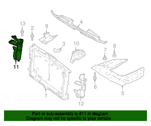 2019-2024 Nissan Murano Air Guide 21558-9UF0A | OEM Parts Online
