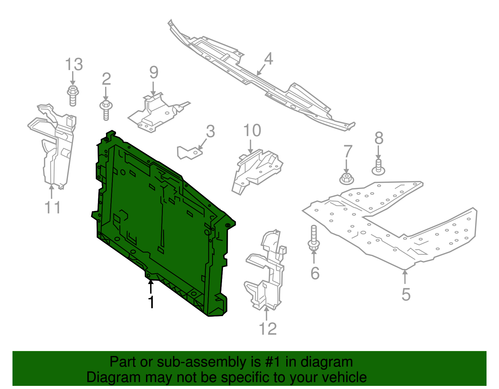 62500-5AA1B - 2019-2024 Nissan Murano - Radiator Support | World OEM ...