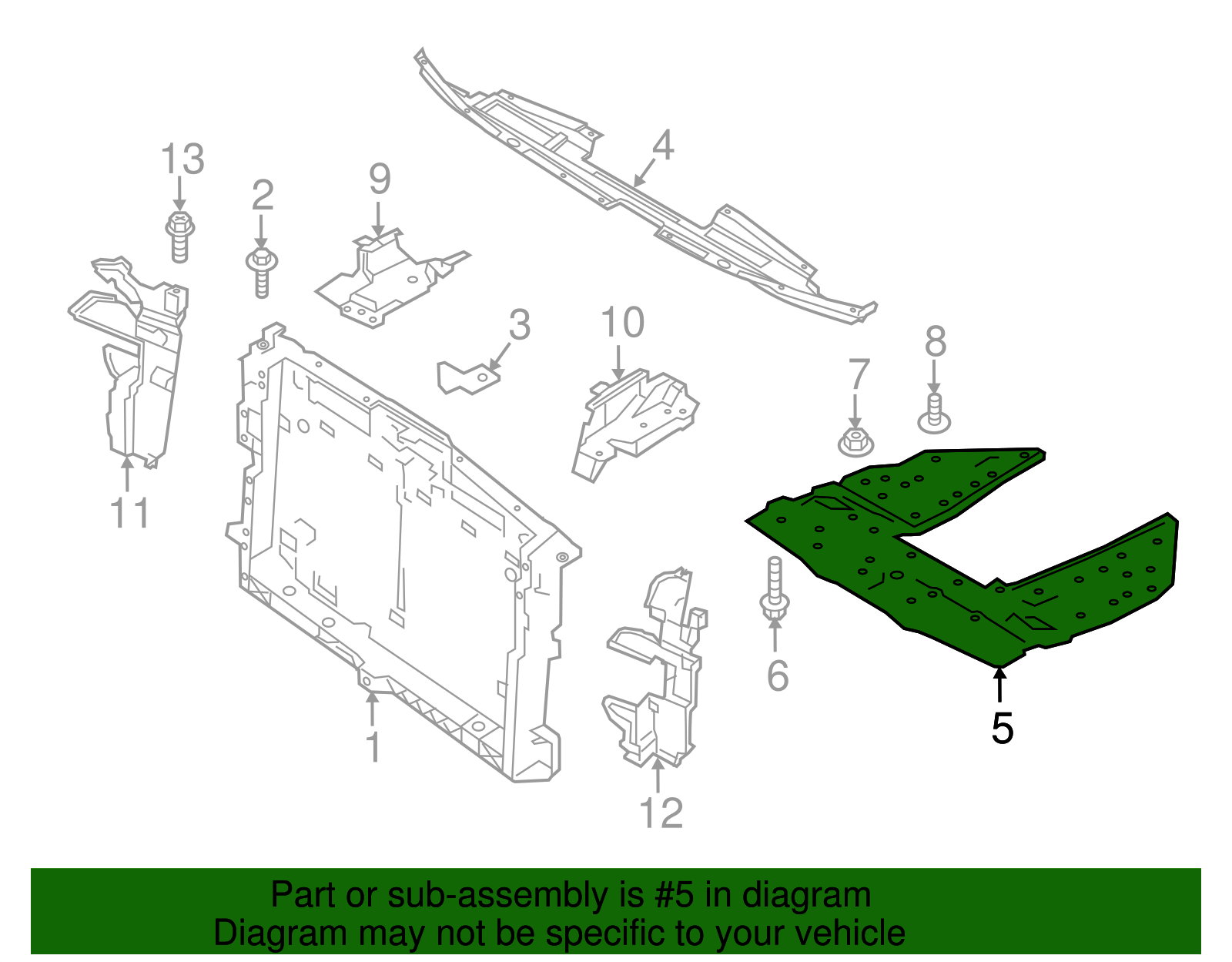 75892-5AA0A - High-Quality Under Cover for 2015-2024 Nissan Murano ...