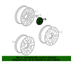 2020 Chevrolet Front and Rear Wheel Trim Cap 23378307 GM ...