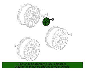 2021-2023 Chevrolet Silverado 2500 HD Front and Rear Wheel Trim Cap ...