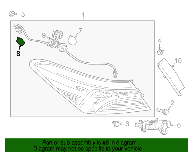 90981-11069 - Marker Lamp Bulb - 2014-2024 Toyota | OEM Genuine Toyota ...