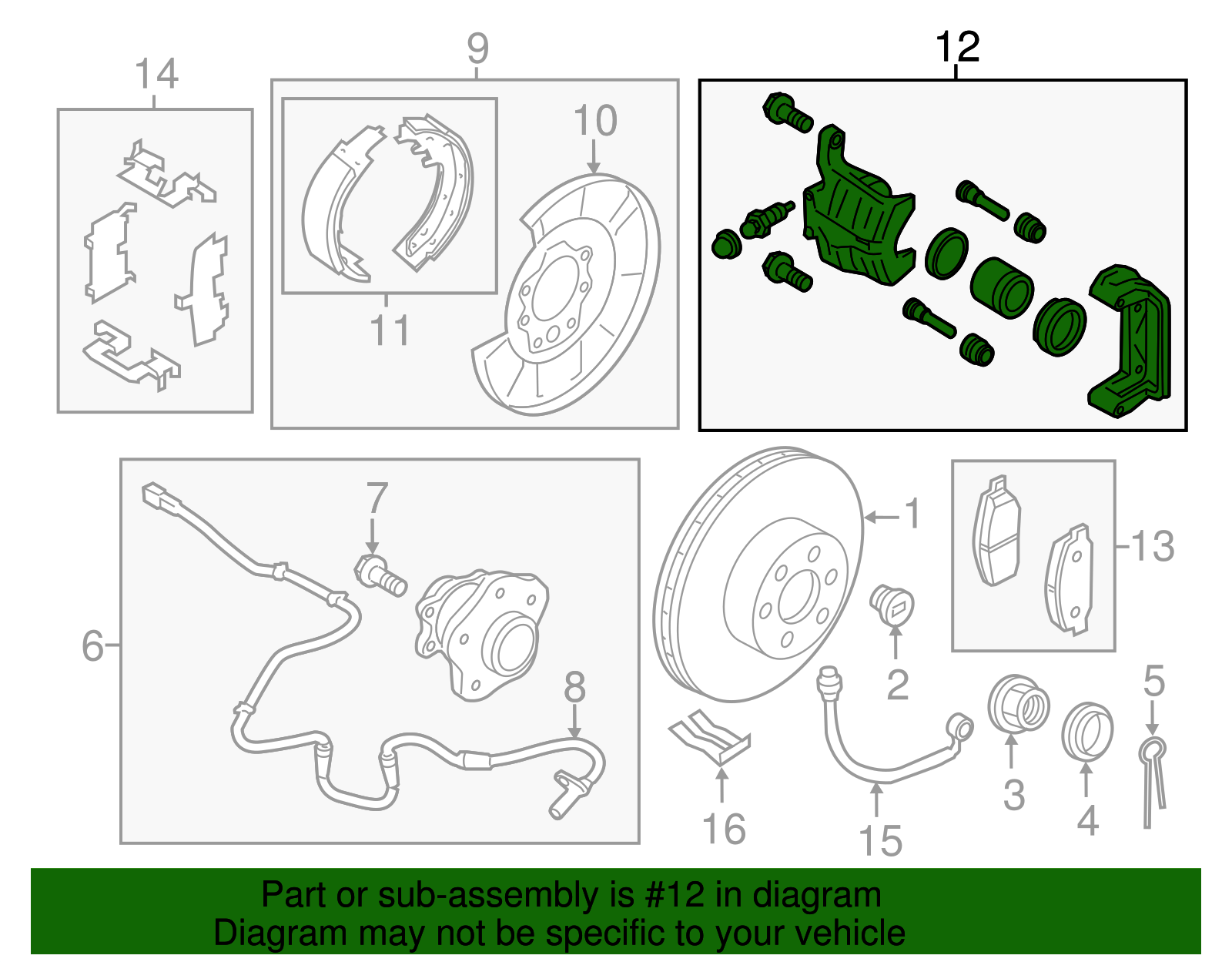 2011-2020 Infiniti Caliper 44011-1LB0A | OEM Parts Online
