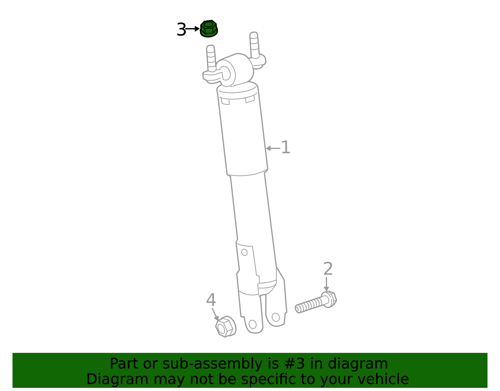 2020-2024 Chevrolet Silverado 2500 HD Front Lower Control Arm Nut ...