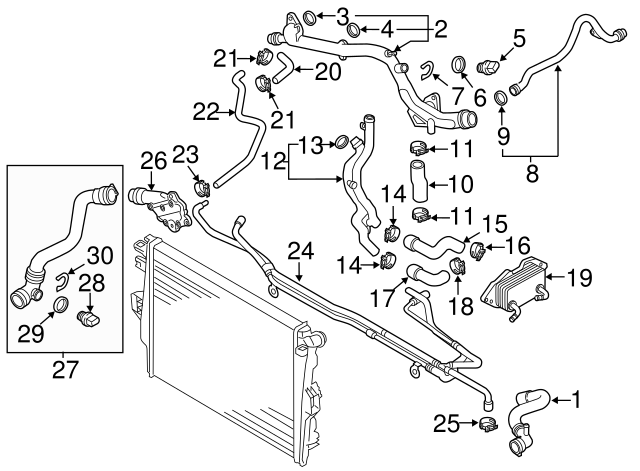 2011-2014 Porsche Cayenne Engine Coolant Pipe 958-106-103-00 | Porsche ...