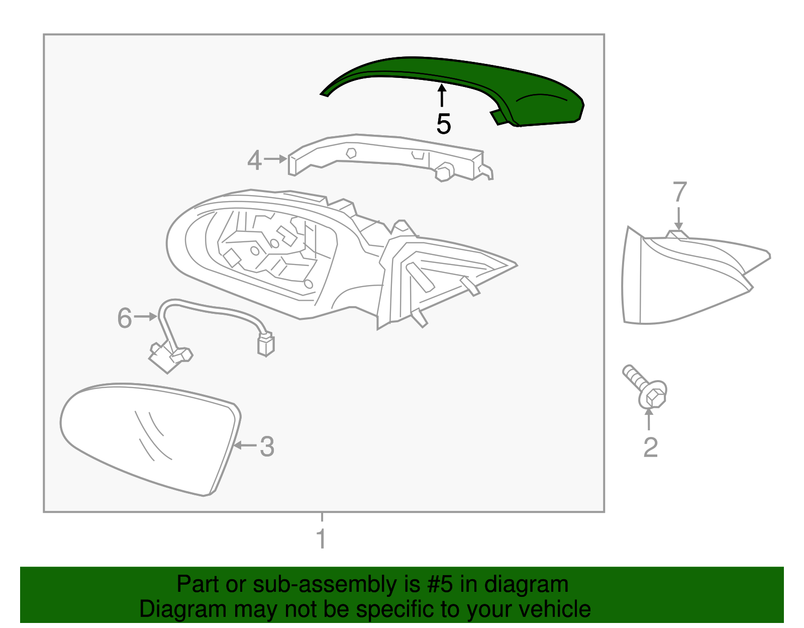 87626-D5000 - Mirror Cover 2016-2020 Kia Optima | Kia.Parts Store