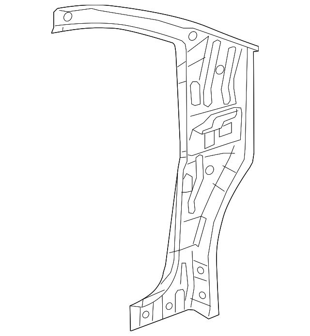 Passenger Side Body Hinge Pillar Outer Panel Reinforcement 95419758 ...