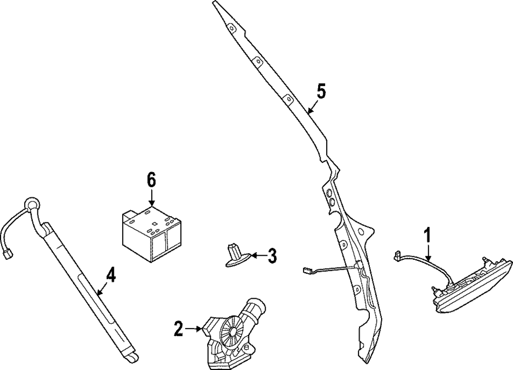 2022-2024 Nissan Pathfinder Power Cylinder 90561-6TA0B | Temecula ...
