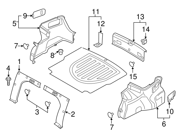 2017-2018 Hyundai Elantra Rear Body Trim 85770-F2000-TRY | OEM Parts Online