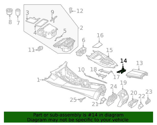 290-680-85-01-8V48 - Console Panel 2019-2023 Mercedes-Benz ...