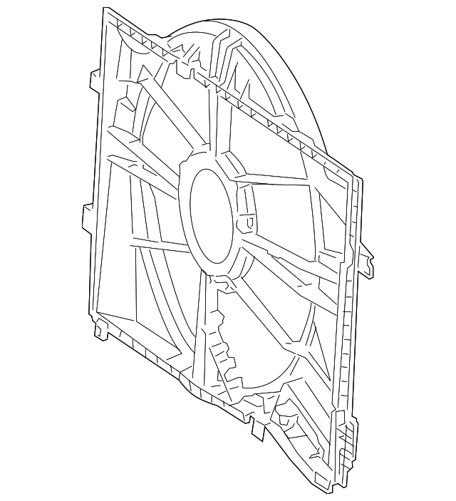 203-505-03-55 - Fan Shroud 2005-2011 Mercedes-Benz | Mercedes-Benz USA ...
