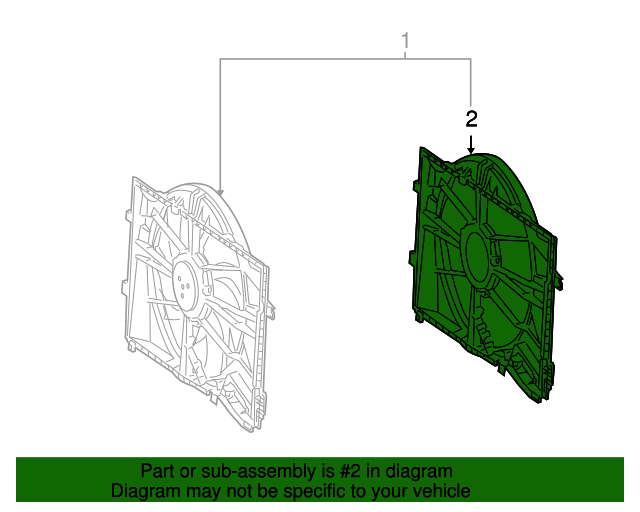 203-505-03-55 - Engine Cooling Fan Shroud 2005-2011 Mercedes-Benz ...