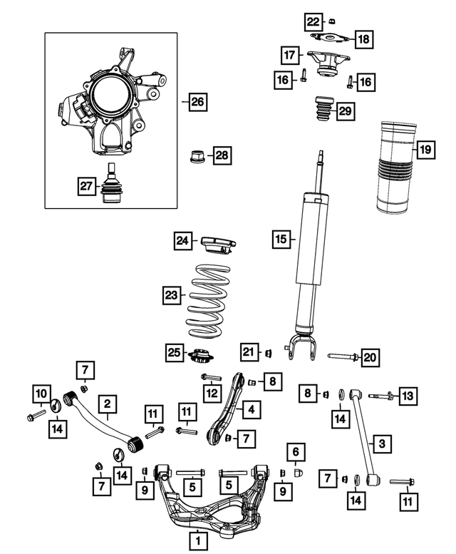 52124820AC - Camber Link Assembly, Right - 2011-2023 Mopar | Mopar America