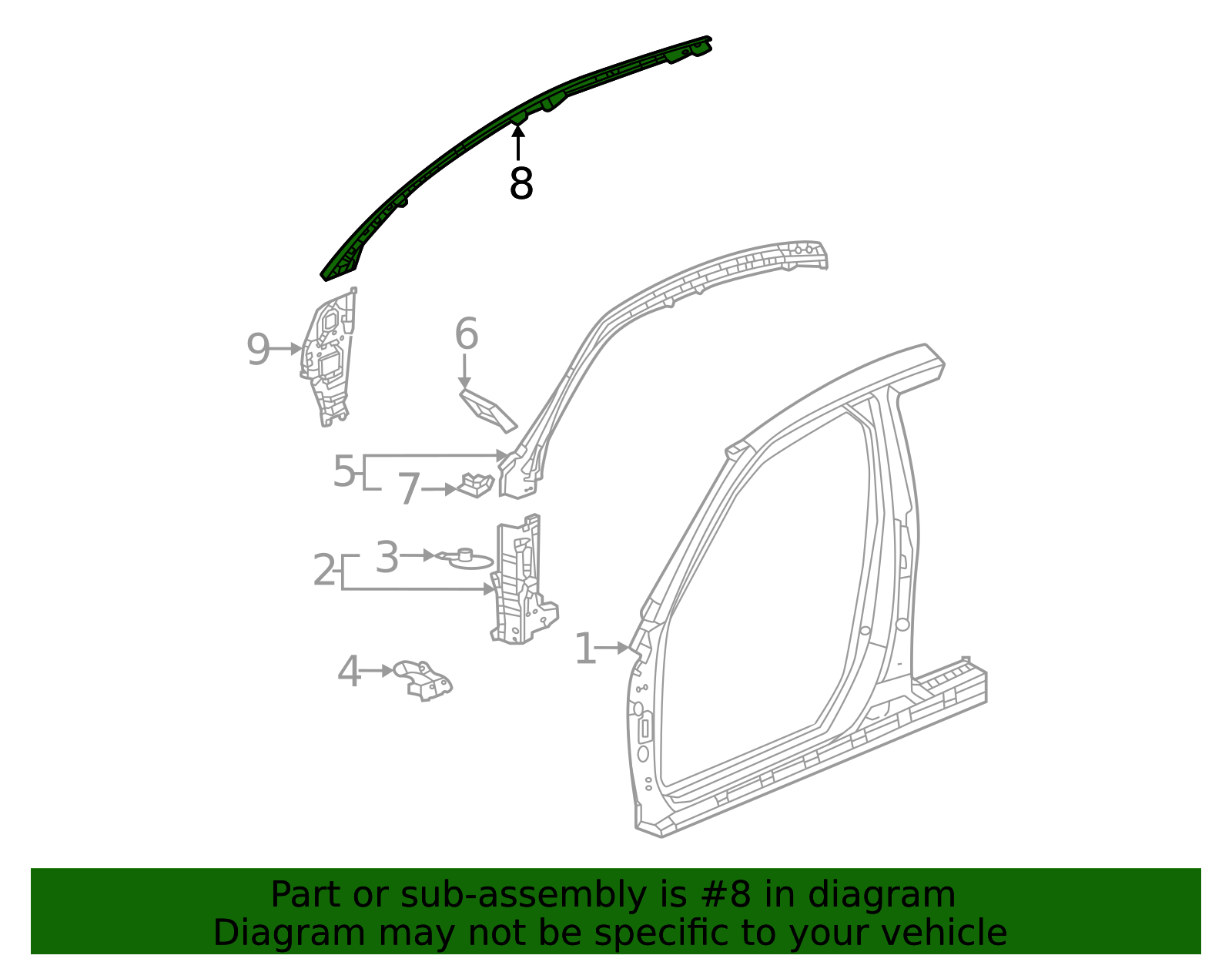 64130-T20-A00ZZ - 2022-2025 Honda Civic - Lower Pillar Reinforced ...