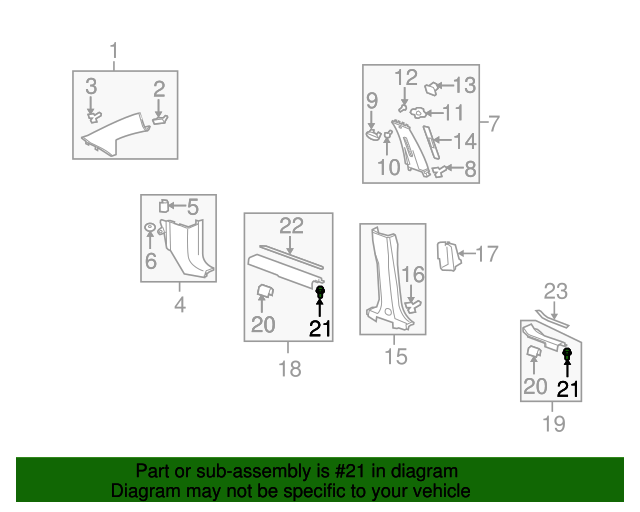 2008-2015 GM Multi-Purpose Retainer 94530749 | GMPartsDirect.com