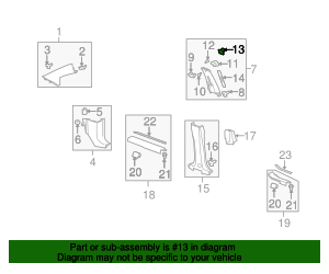 2007-2019 GM Multi-Purpose Retainer 11571160 | TascaParts.com