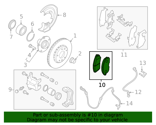 2020-2022 Nissan Pad Kit-Disc Brake, Front D1060-6LE0A | OEM Parts Online
