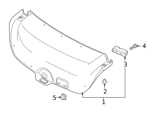 81050-M7000 - Trunk Lid Trim 2019-2023 Kia Forte | Kia.Parts Store