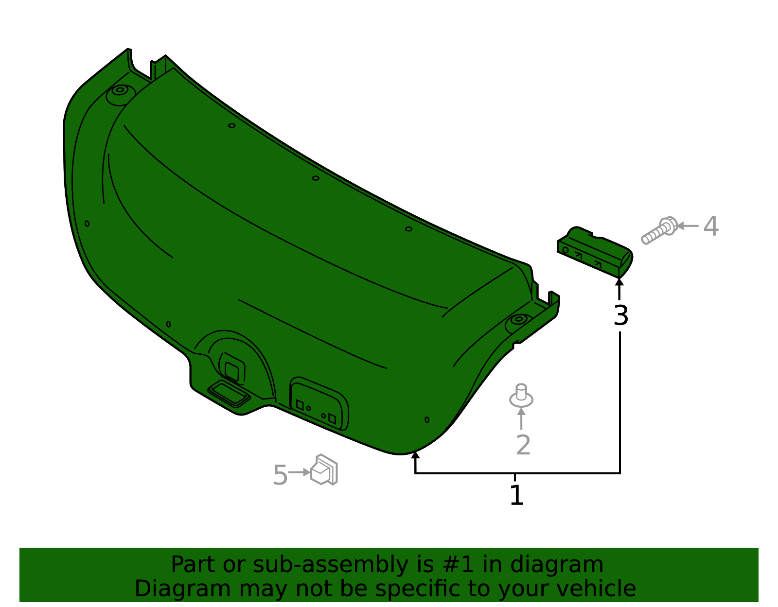 81050-M7000 - Trunk Lid Trim 2019-2024 Kia Forte | Kia.Parts Store