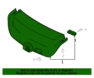 81050-M7000 - Trunk Lid Trim 2019-2024 Kia Forte | Kia.Parts Store